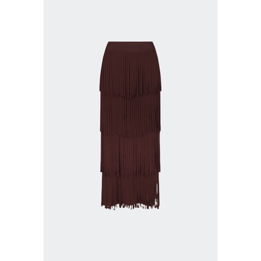 SIMONMILLER Knit Fringe Maxi Skirt
